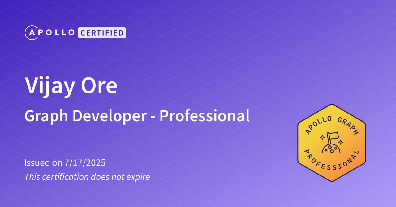 Developer certification - GraphQL Tutorials